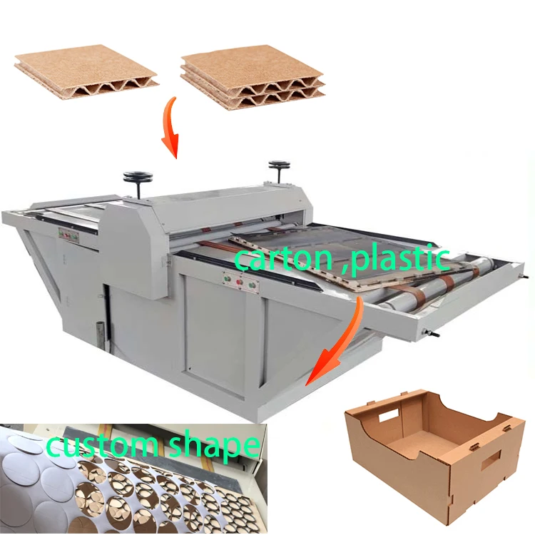 Semi-Automatic Platform Die Cutting Economic Machine For Corrugated ...