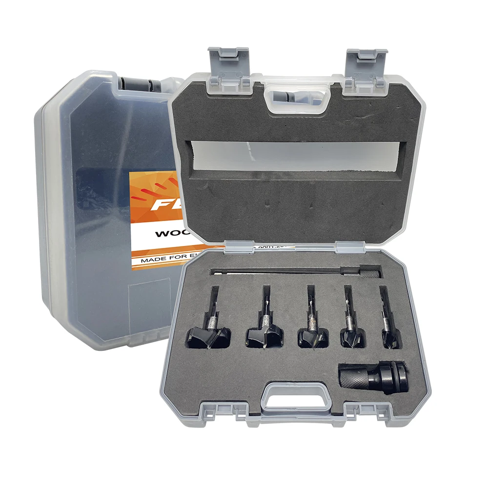 7pcs 15 20 25 30 35mm Woodwork Tool Tct Wood Hole Saw Set For Hole ...