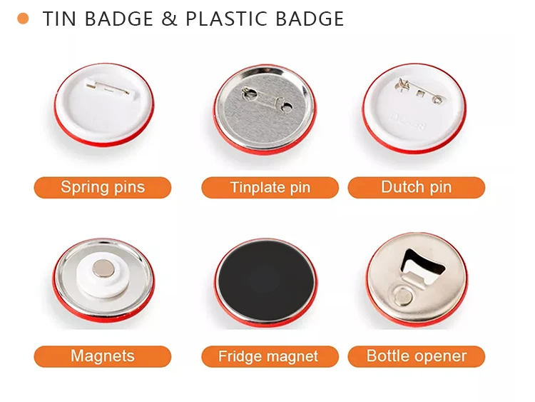 Personalized Magnetic Badges Tin Button Fridge Magnet Badge Decrate ...