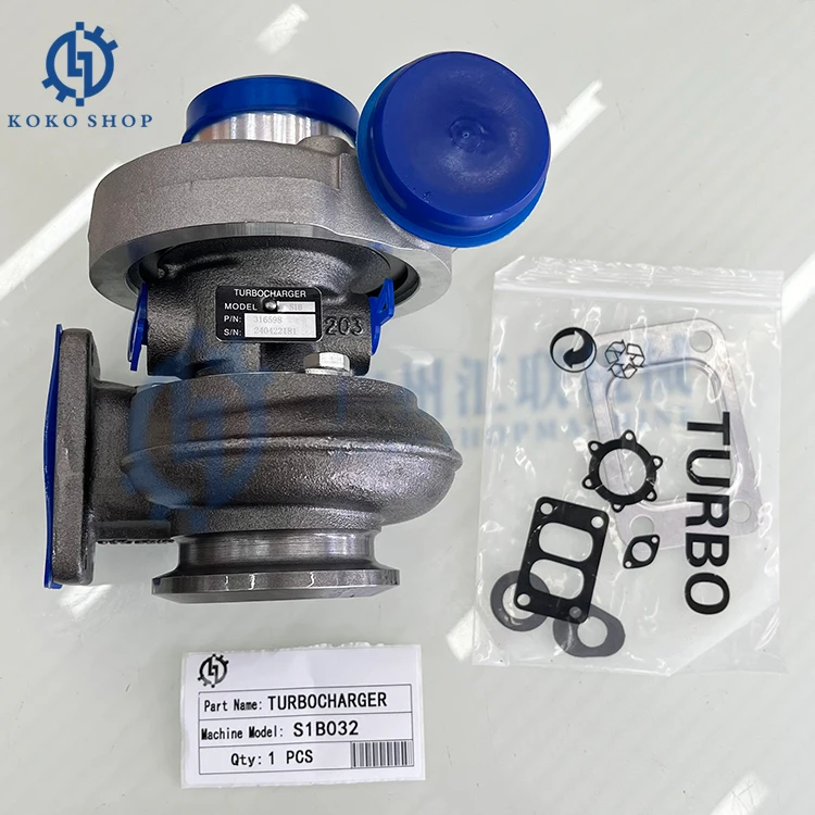 DIESEL ENGINE Turbo S1B032 Loader Spare Part Turbocharger RE518228 ...