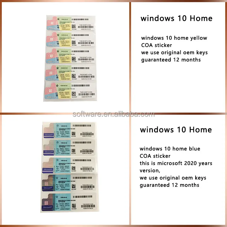 Newest Sticker Software Win10 Professional Oem Coa License Sticker Win ...