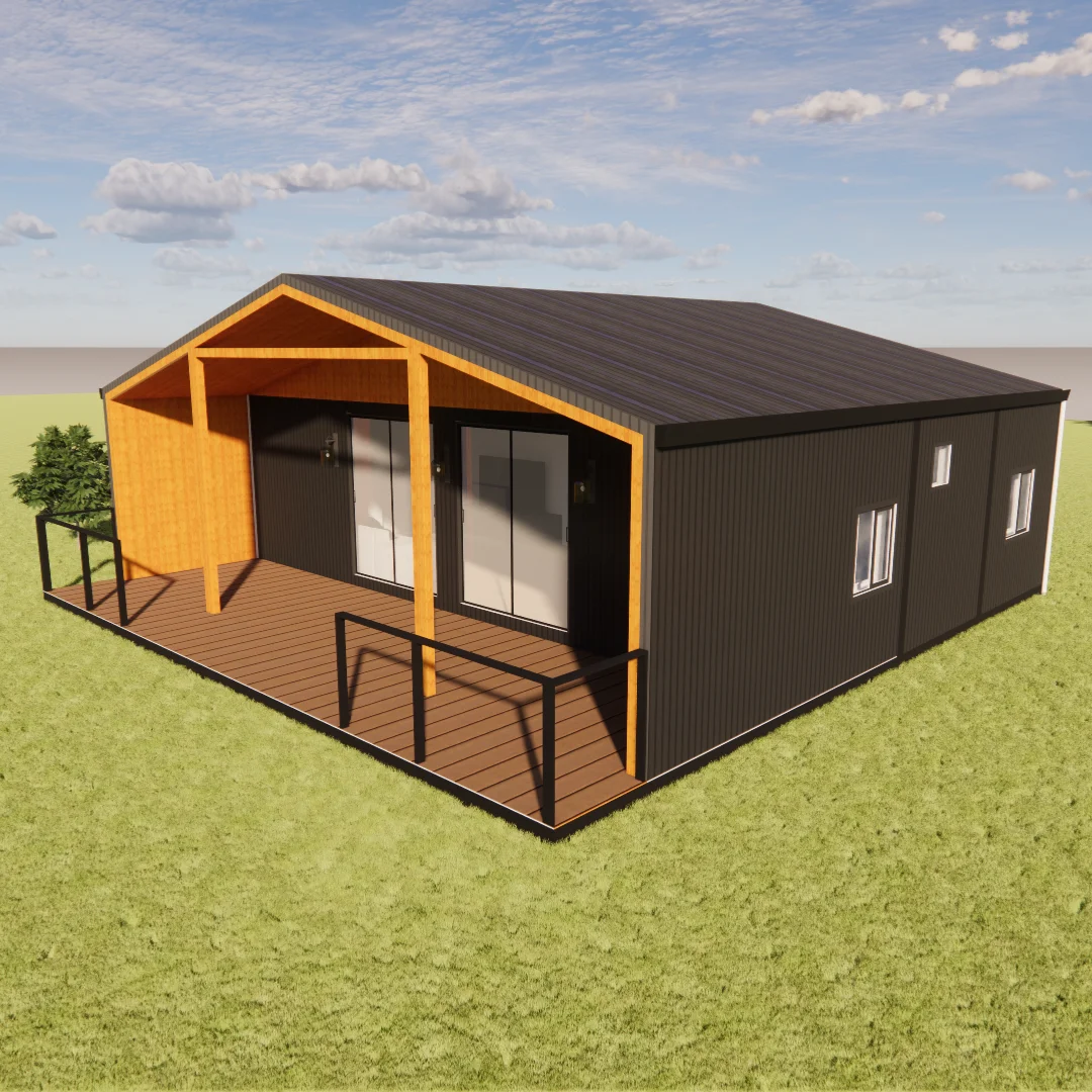 Expandable Container House - Tiny Water Supply 2-4 Bedrooms