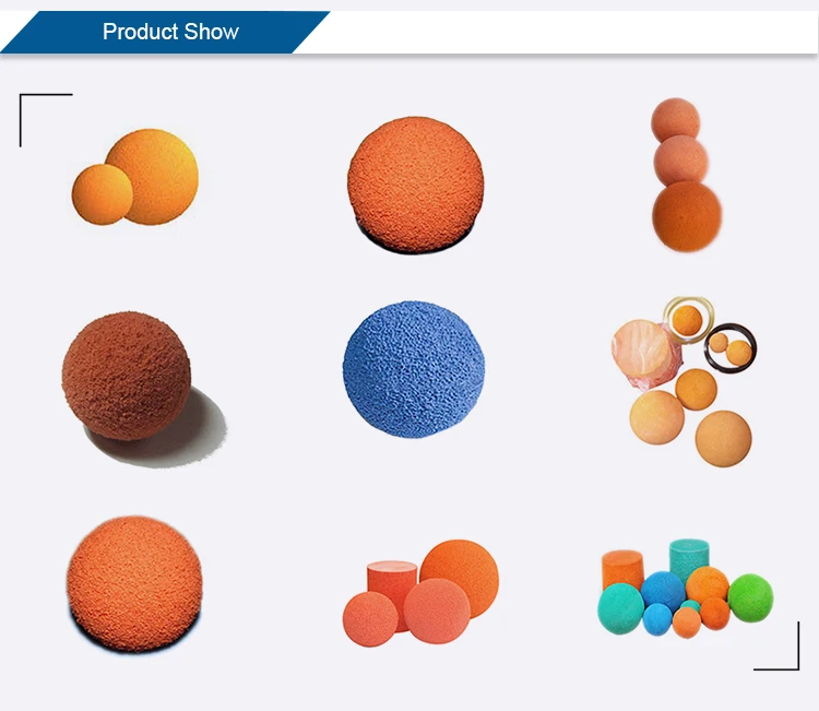 Dn100 Dn125 Dn150 Sponge Rubber Concrete Cleaning Out Ball For Concrete ...