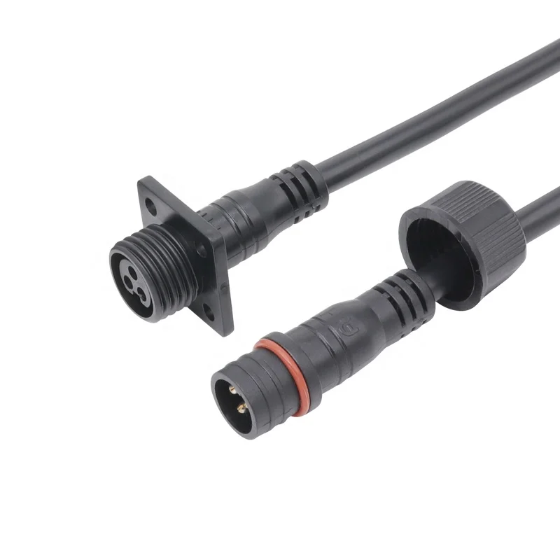 Waterproof Connector Customized 2 3 4 5 Pin Outdoor Panel Mount Socket ...