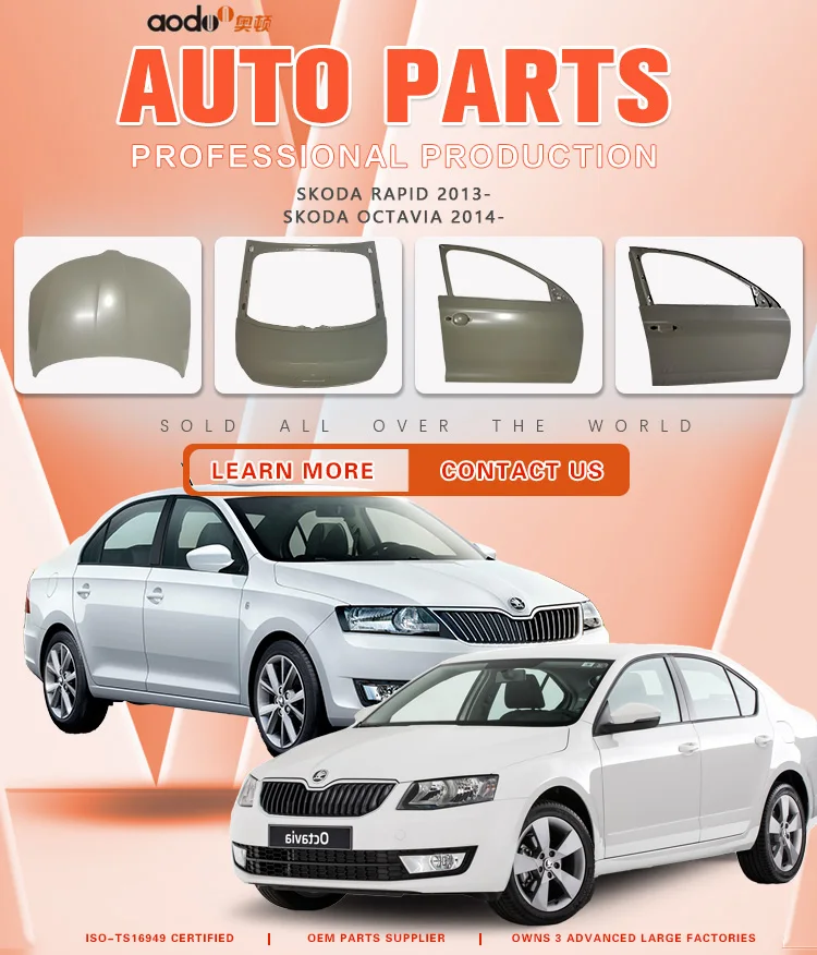 Metal Body Parts Car Engine Hood Bonnet Replace for Skoda Rapid 2013 ...