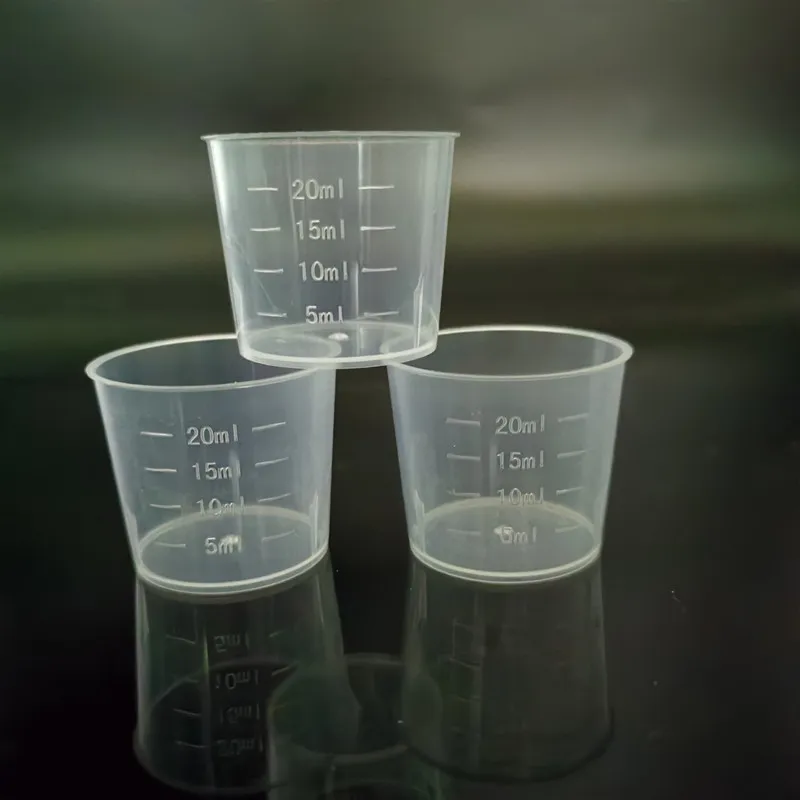 PP Plastic 20ml Liquid Scale Measurement Cup Medicine Measuring Cups in ...