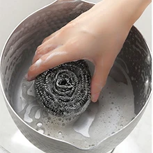 Stainless Steel Pot Scrubber - Durable Kitchen Cleaning Tool