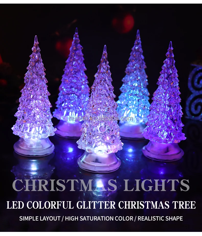Color Changing Led Lighted Christmas Trees Home Decor Holiday Lamp ...