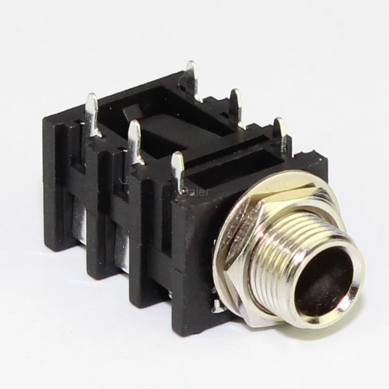 Daiertek PCB Panel Mount Phone Jack - 6 Pin Audio Connector