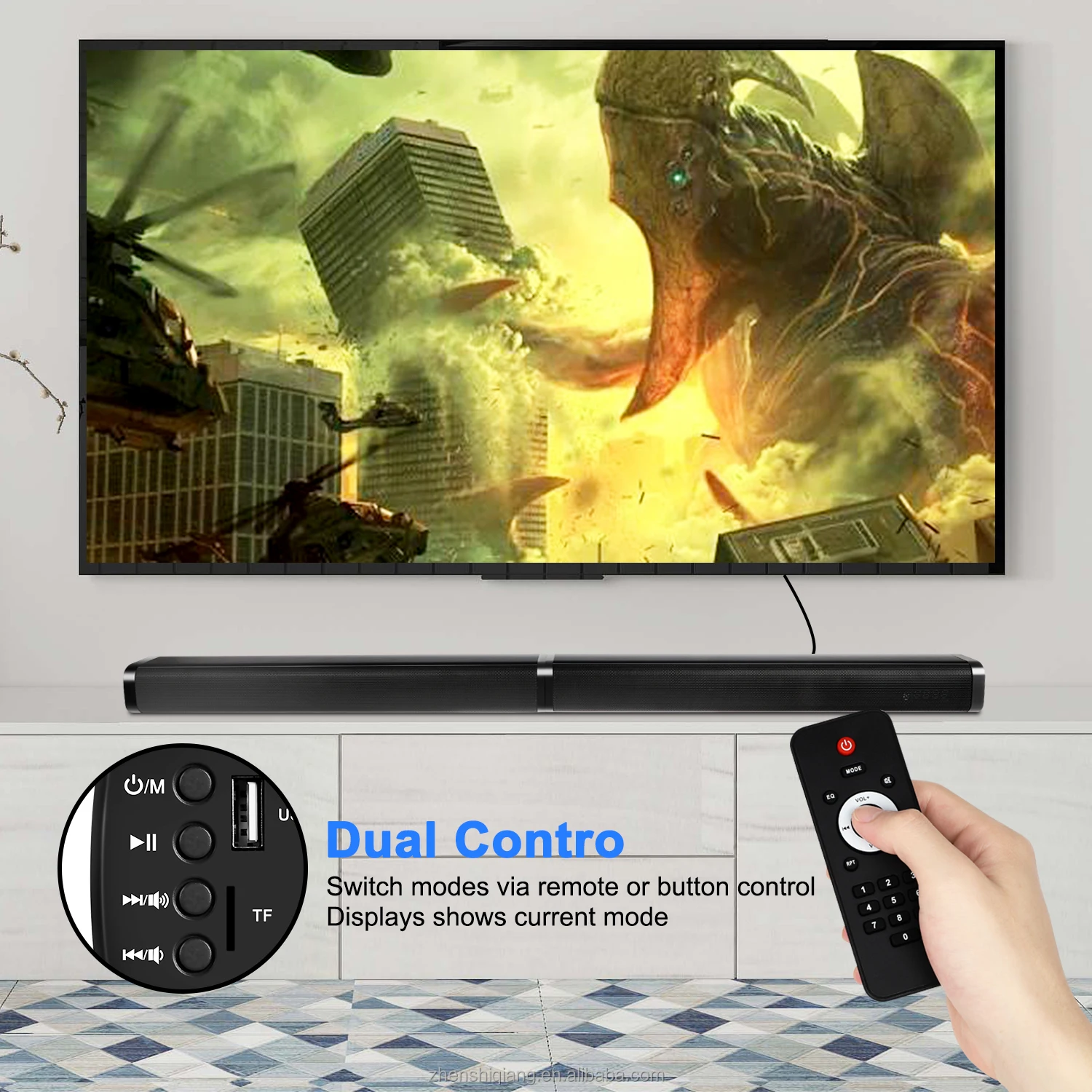 100w Powerfull Home Theatre System Bt Wireless Tv Soundbar Speakers ...