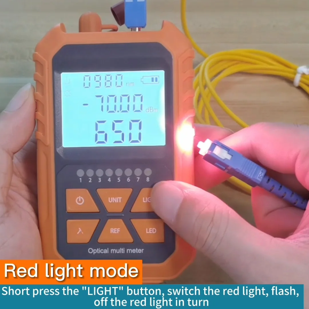 4 In 1 Mini Fiber Optic Multimeter 15km Visual Fault Locator Wish ...