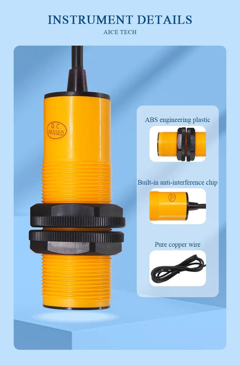 Aice Tech Ultrasonic Distance Level Sensor - Precision & Reliability
