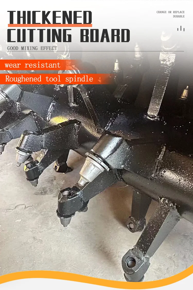 Tractor Three-point Suspension Rotary Tiller Road Ash And Soil Mixer ...