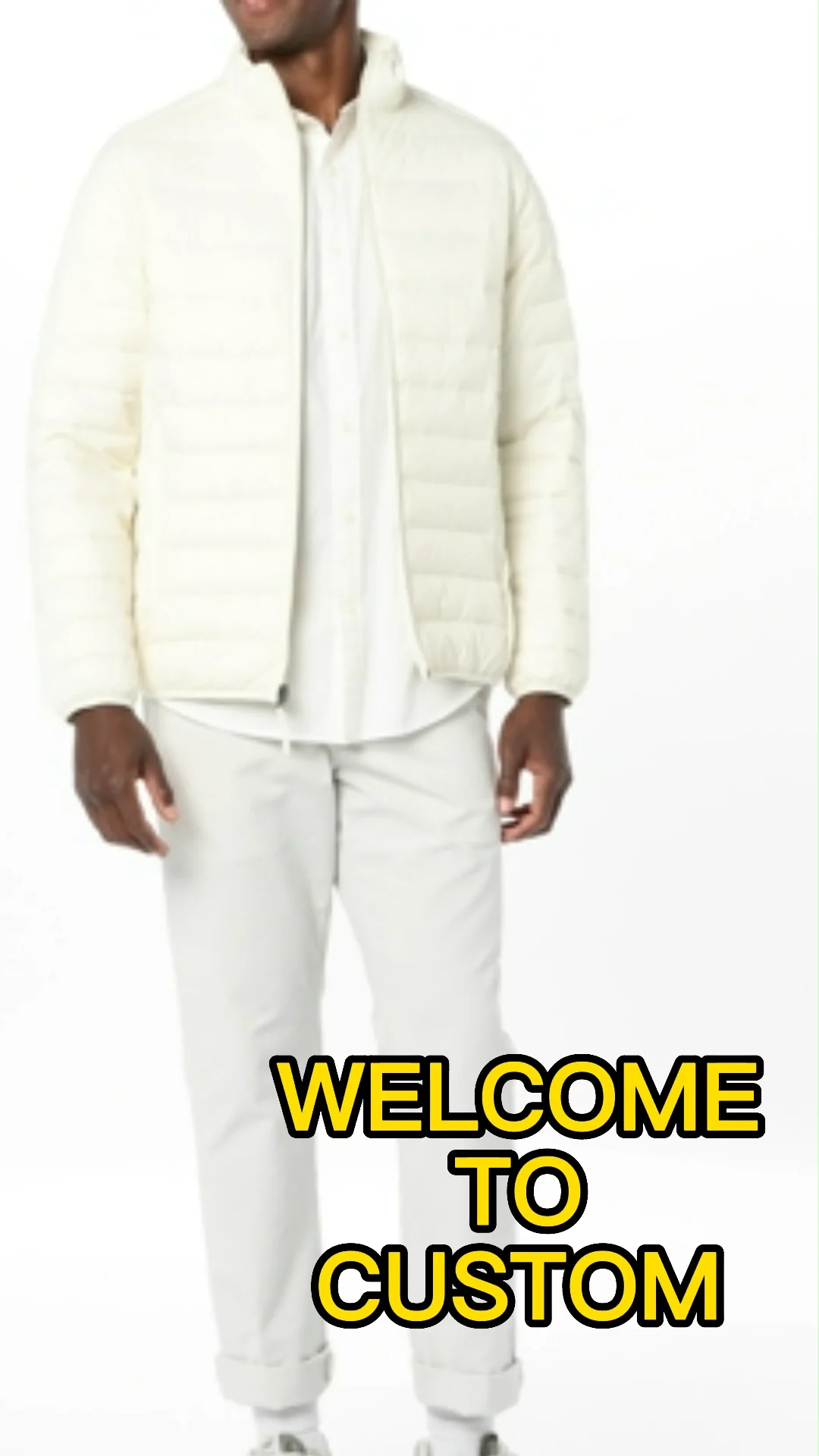 Trapstar Jacket Custom Brand Men Full Down Padded Jacket Cotton Filling ...