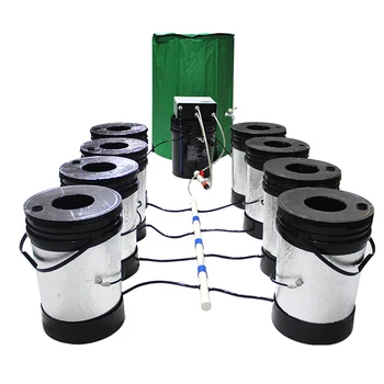 Recirculating Aeroponics System 8 Buckets. Clone Bucket Hydroponic ...
