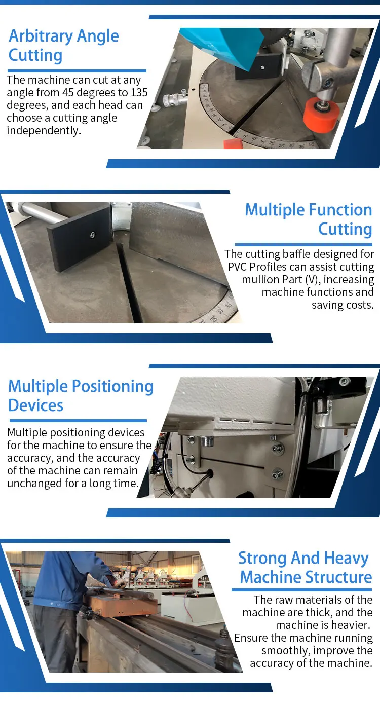 Mitre Double Head Sawing And Cutting Machine Upvc Pvc Window Door ...