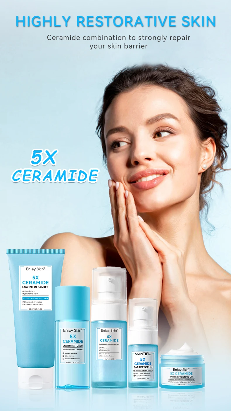 5x Ceramide Set - Nourishing Vegan Moisturizer & Cleanser