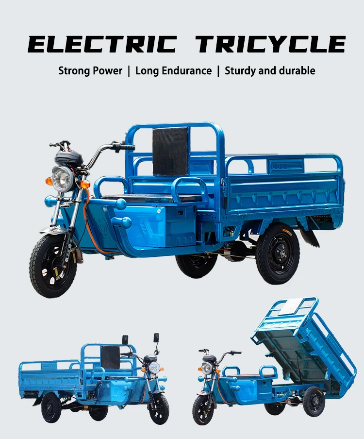Three Wheel Truck Tricycle With Gasoline Tricycle With 3 Ton Loading ...