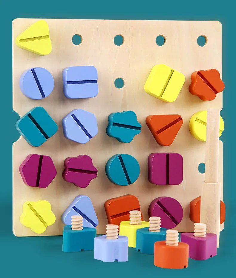 Fine Motor Skills Learning Various Shape Color Cognition Educational ...