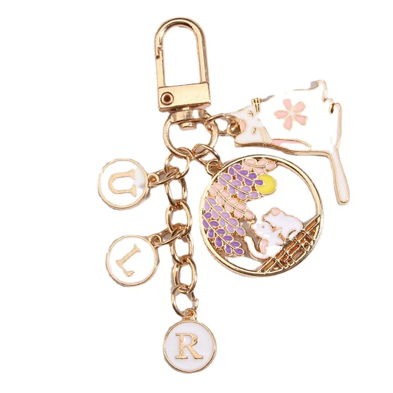 Wholesale Custom Fashion Cute Animal Metal Enamel Key Ring Key Chain ...