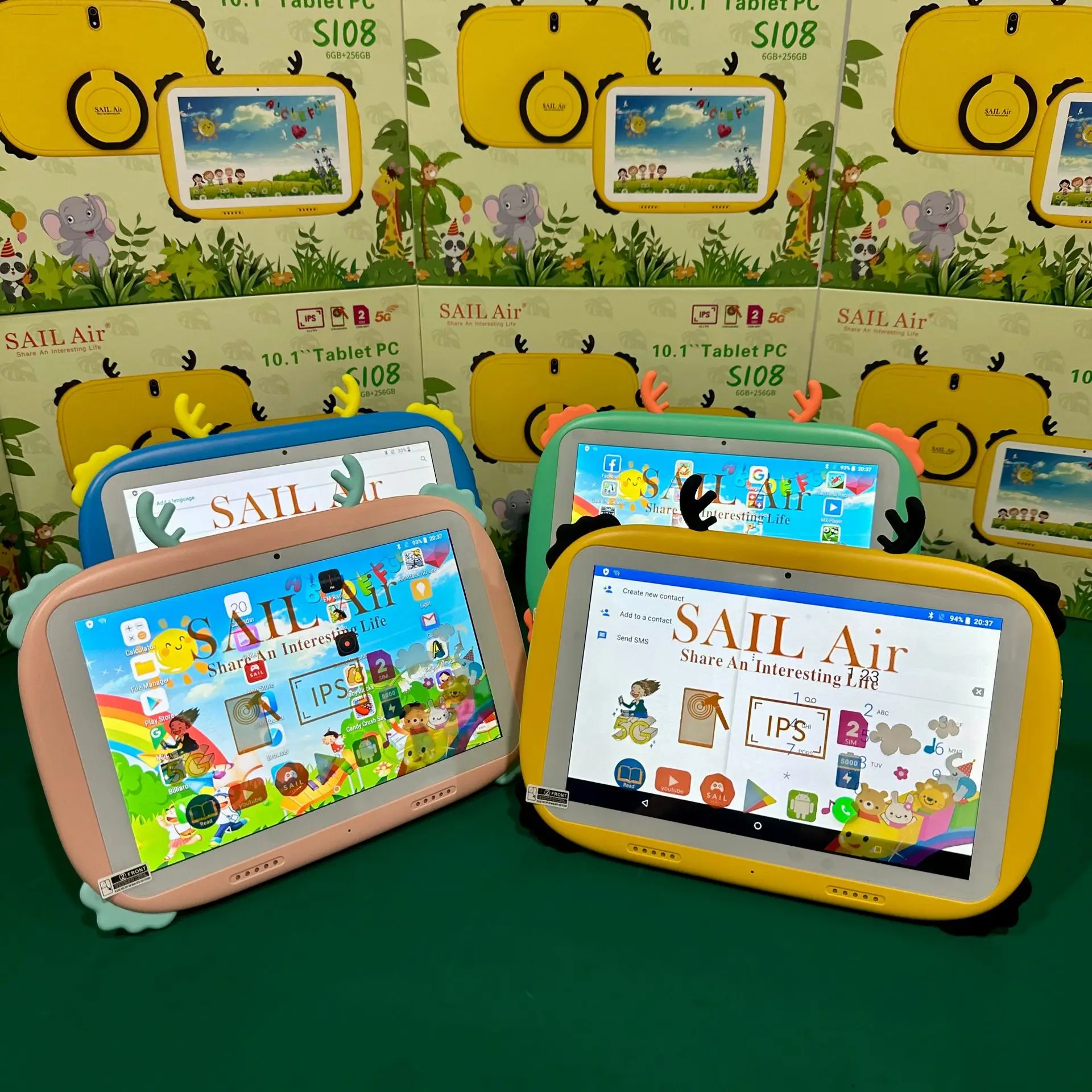 10 Inch Kids Tablet Pc 108 New Model Sail Air Brand Dual Sim Card ...