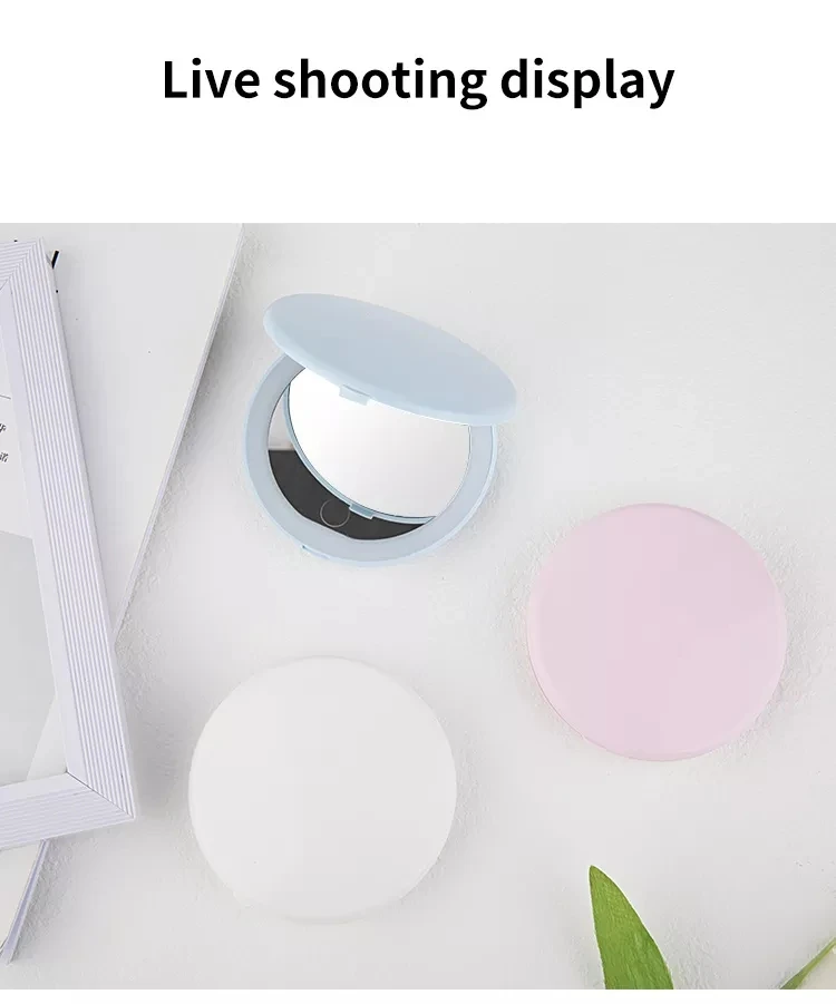 Led Makeup Mirror Rechargeable1x/5x/10x Magnification Dimmable Small ...