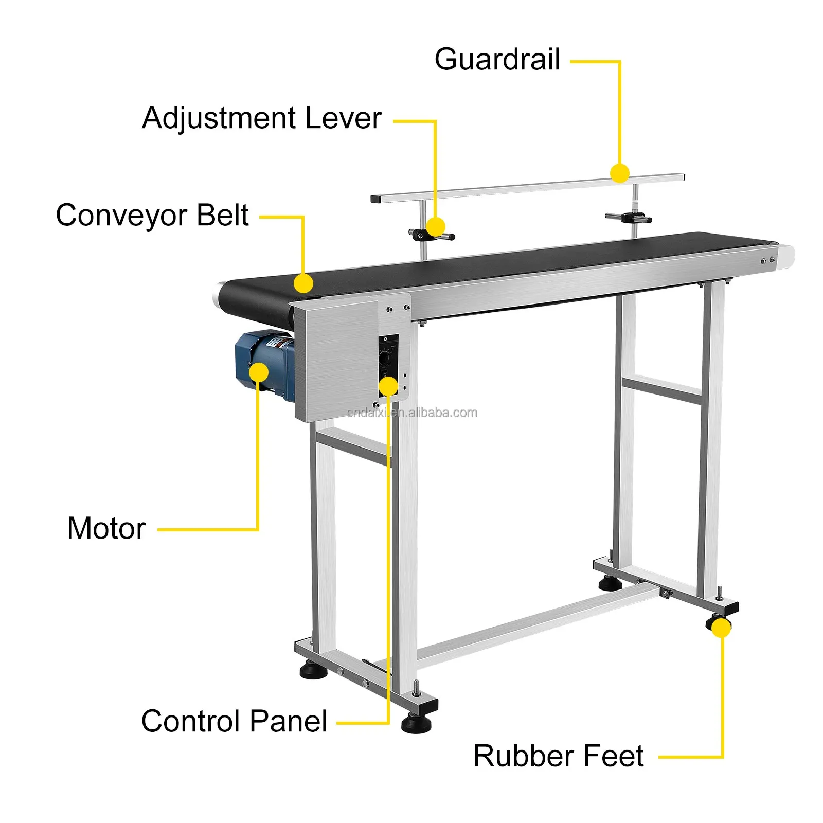 Daixi Belt Conveyor Table Heavy Duty Stainless Steel Motorized Belt ...