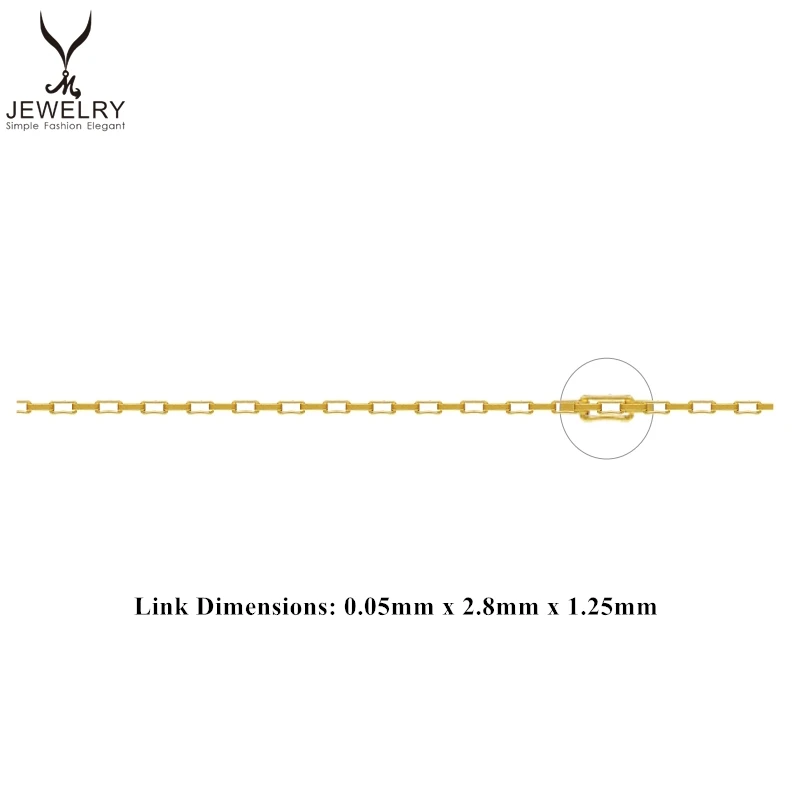 14K Gold Filled Open Box Chain - Perfect for Jewelry Making