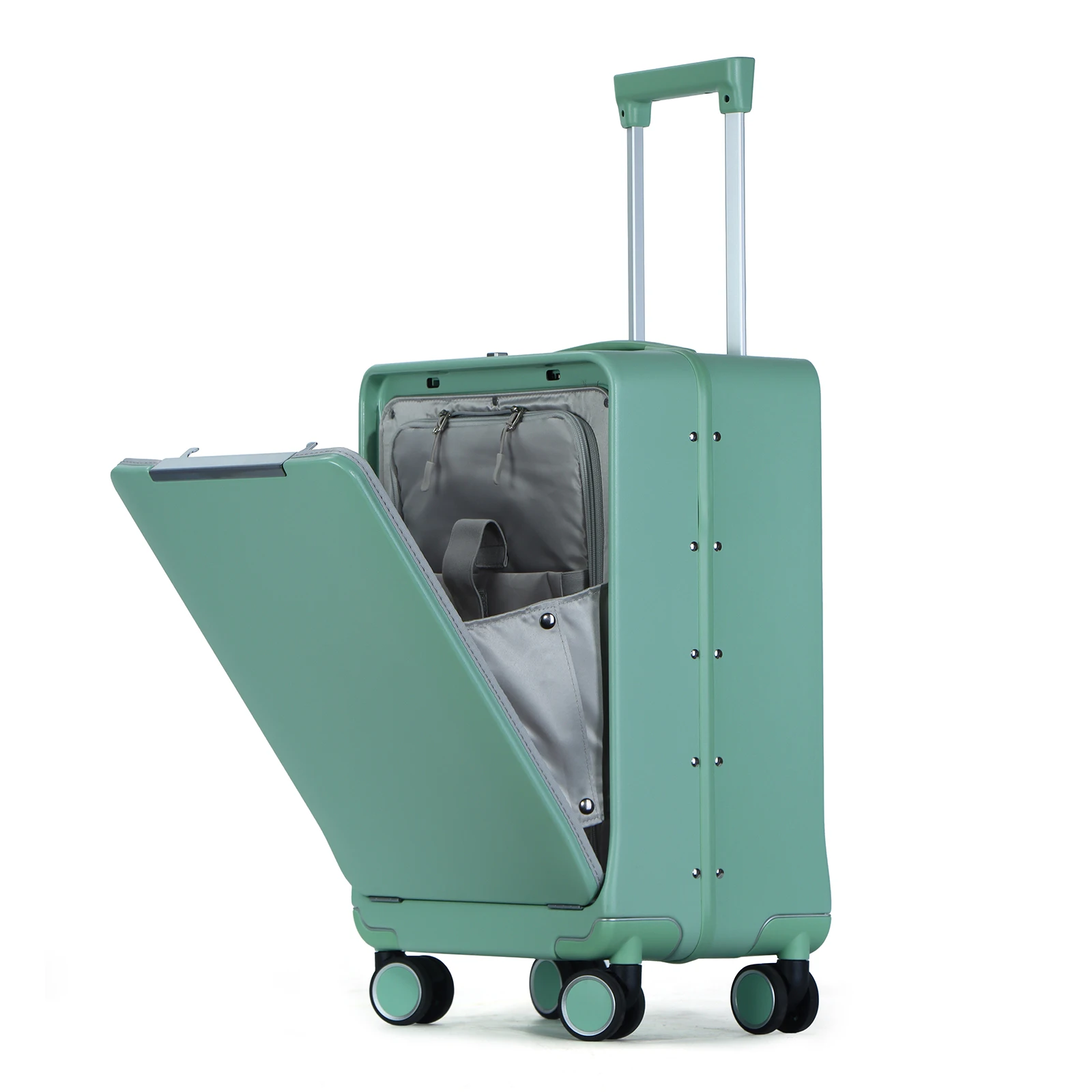 Custom Spinner 4 Wheels PC Koffer Carry on Trolley Hard Case Travel ...