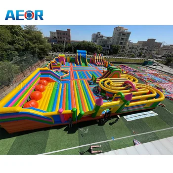 Giant Inflatable Amusement Parks Inflatable Theme Park Indoor Bouncy ...