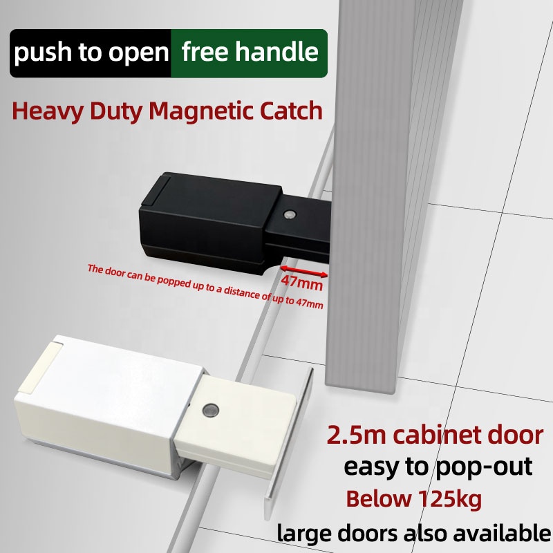 Heavy Duty Magnetic Door Catches & Door Closers Strong Push to Open ...