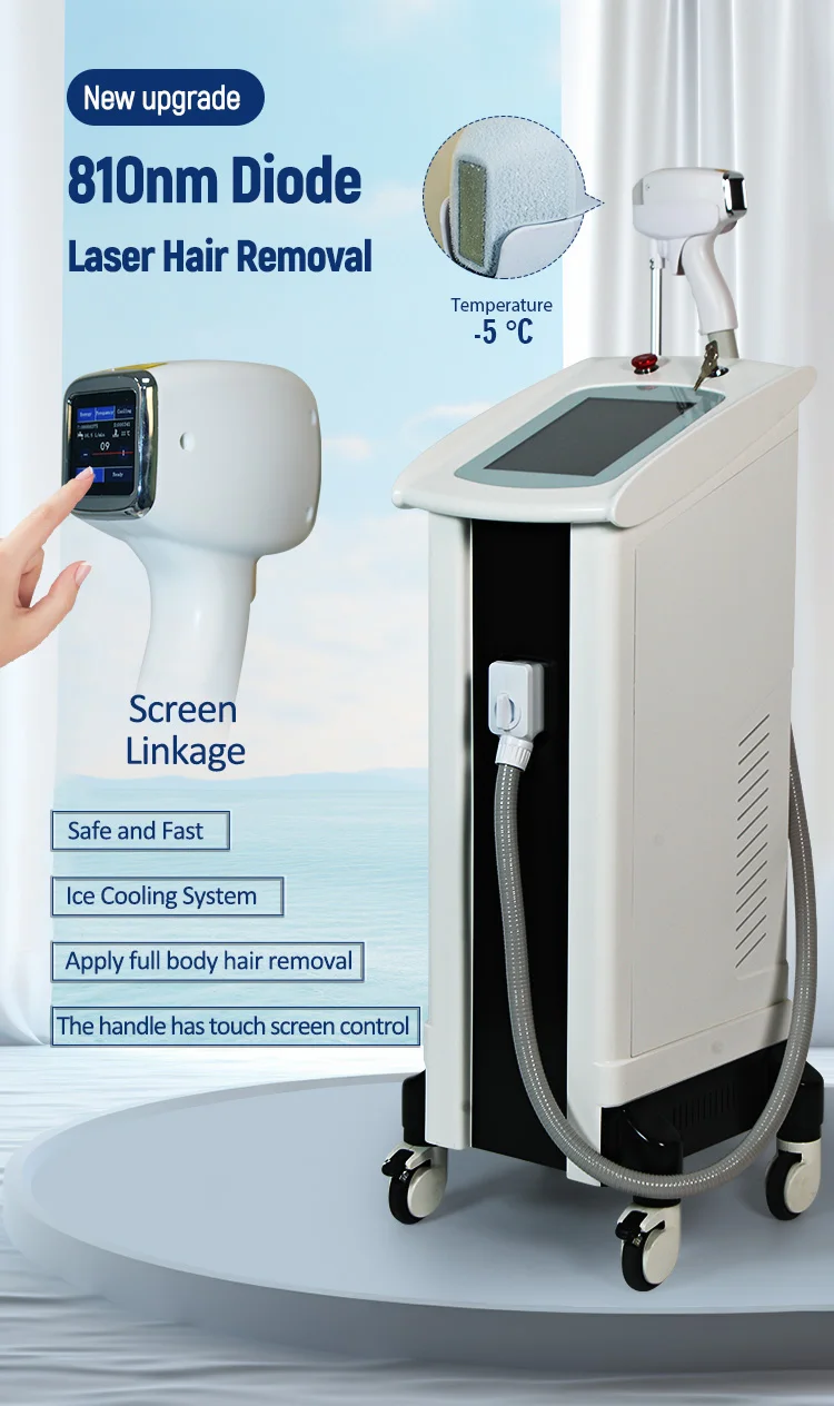 810 nm Diode Laser 2026 Ice Laser Hair Removal Permanent Diode Laser ...