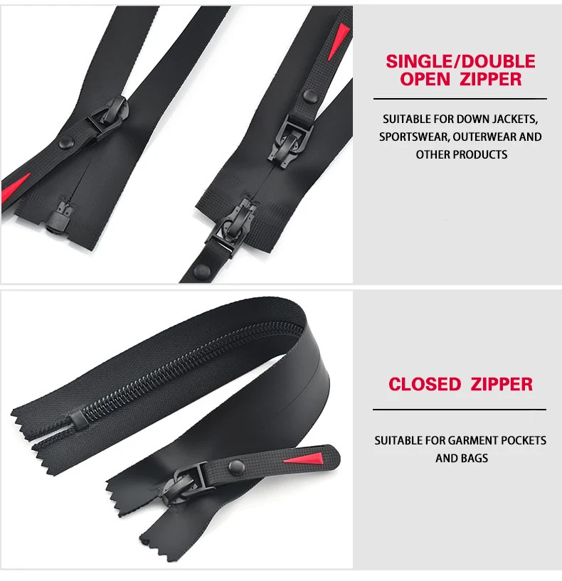 Wholesale 3# 5# 7# Open End Tpu Waterproof Nylon Zipper Pu Water ...