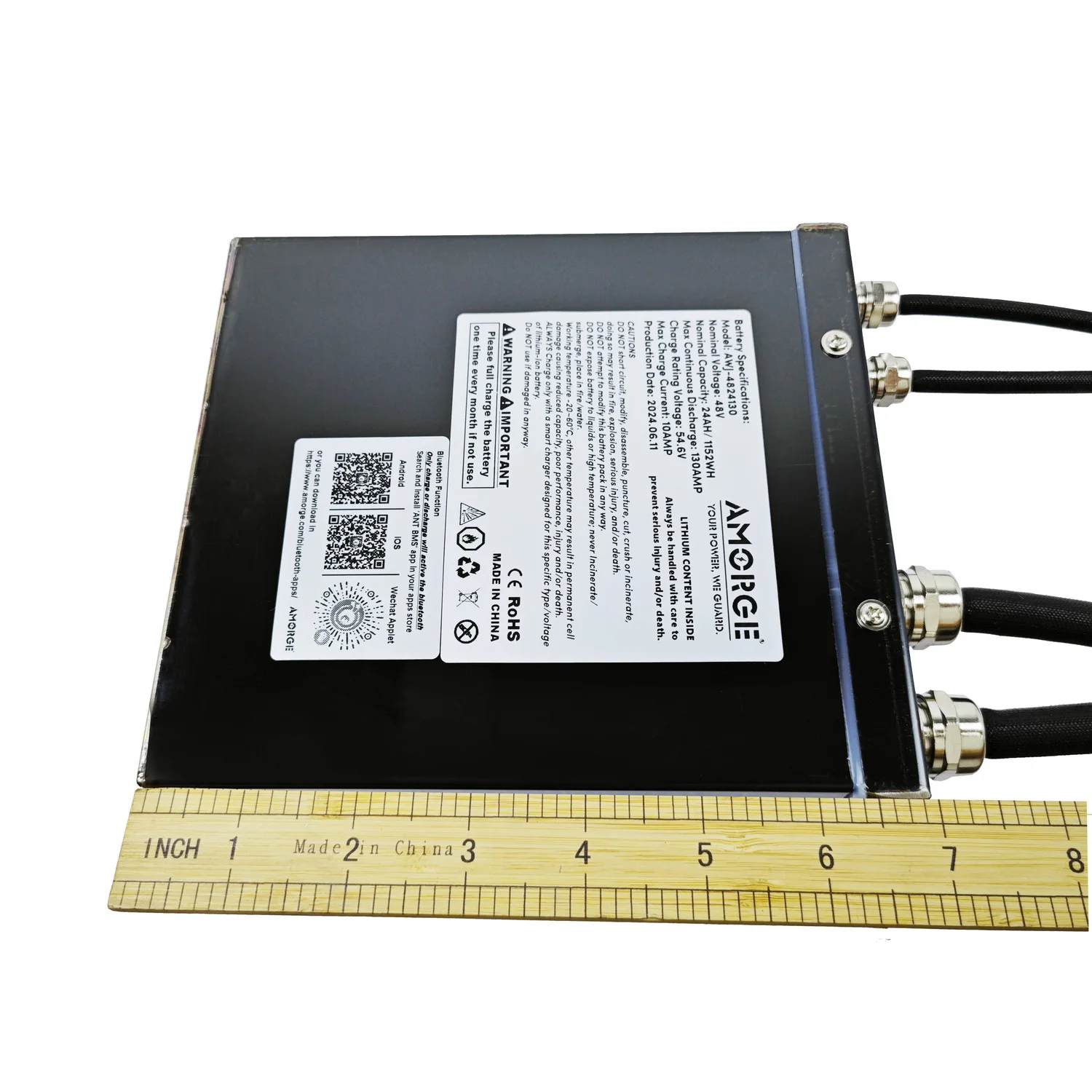 48V 24AH Battery Pack by Amorge - Reliable Power Solutions