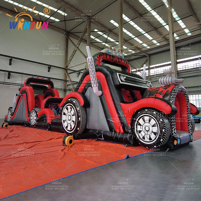 The Commercial Outdoor Inflatable Obstacle Course Bounce House Obstacle ...