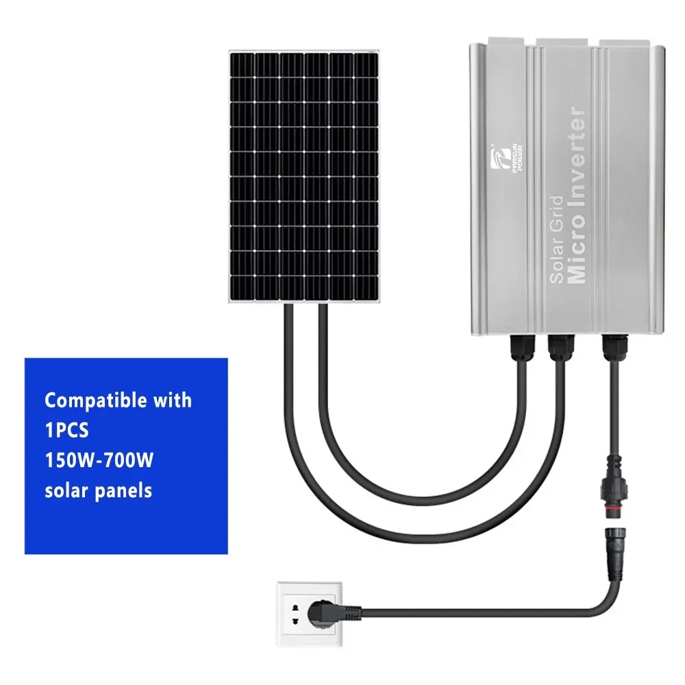 MPPT Solar Grid Tie Micro Inverter - 500W to 700W Power