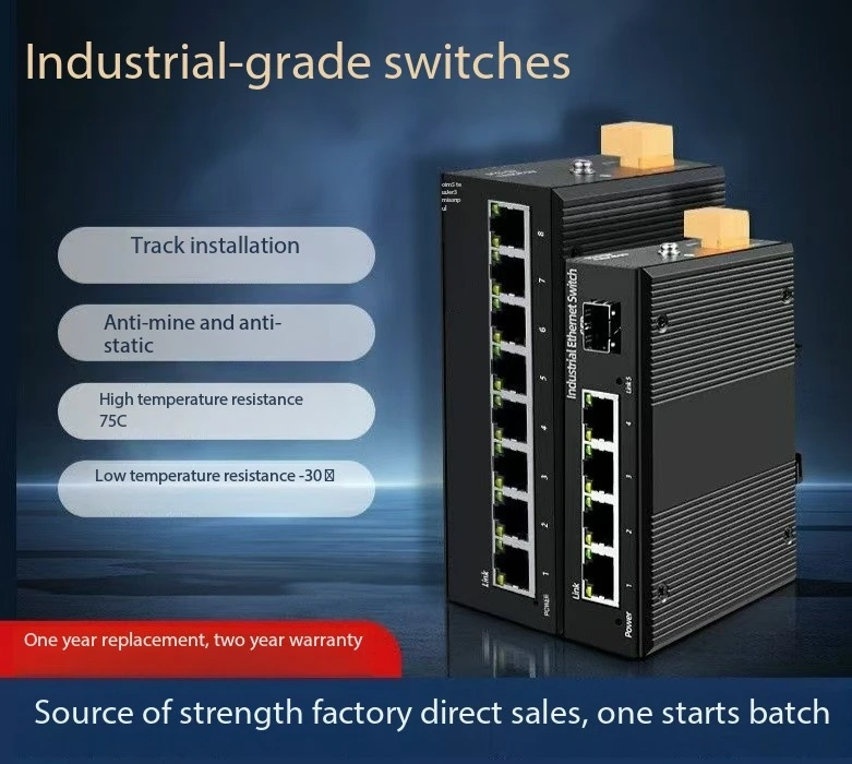 Fujie Industrial Poe Switch Ethernet Unmanaged Monitoring High Power ...