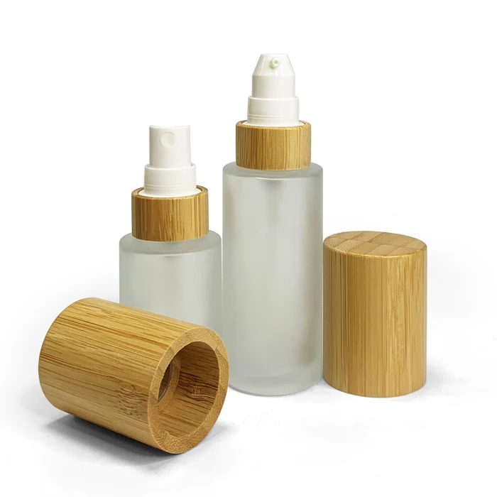 Cosmetic Packaging - Clear Frosted Lotion Containers