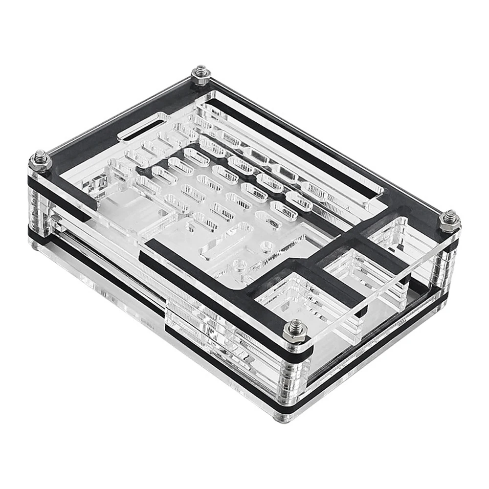 Raspberry Pi 5 Transparent Acrylic Case 9 Layer Acrylic Protective ...