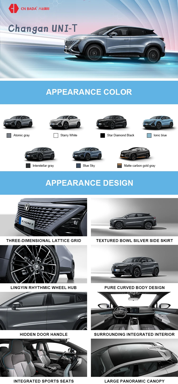 Changan Suv Car Used Car Changan Uni-t 2020 1.5t Premium Model Shows ...