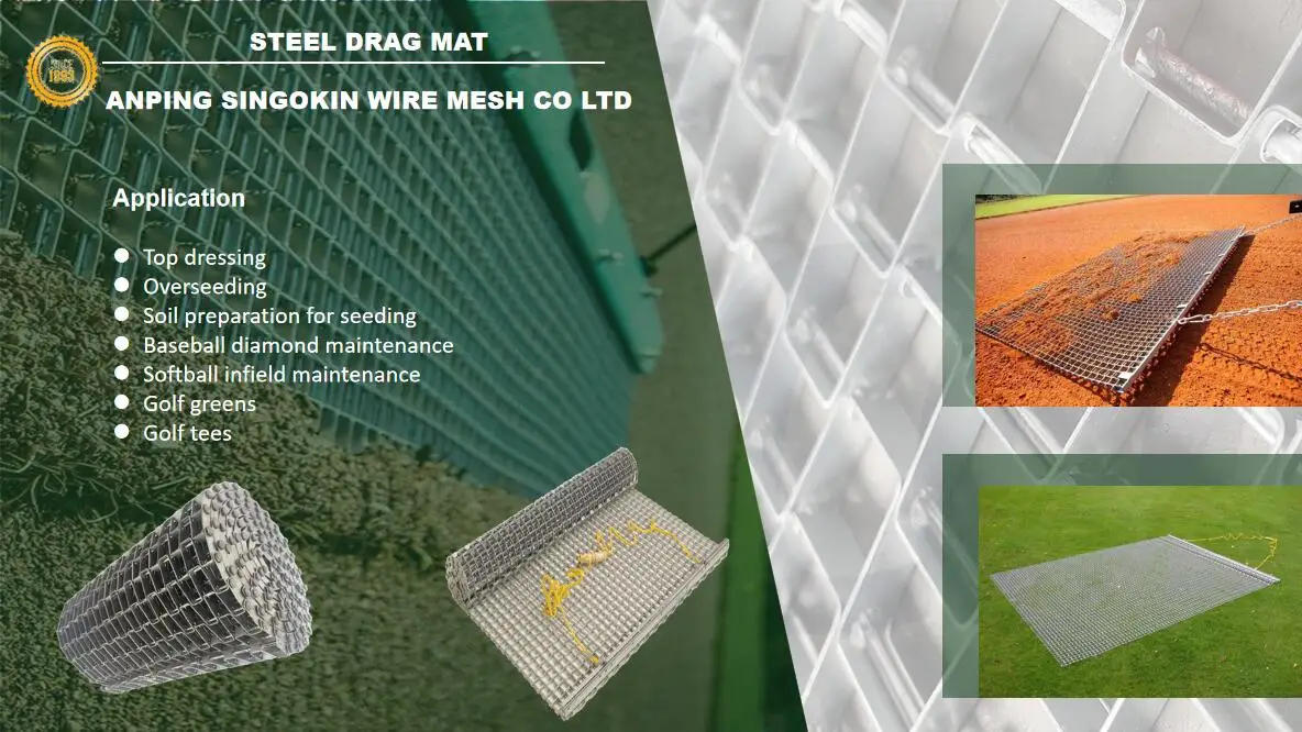 Drag Mat for Lawn Leveling - Flexible Steel Mesh