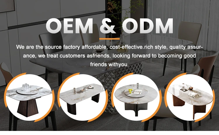 Modern Luxury Stainless Steel Restaurant Dining Table Marble Top Stone ...