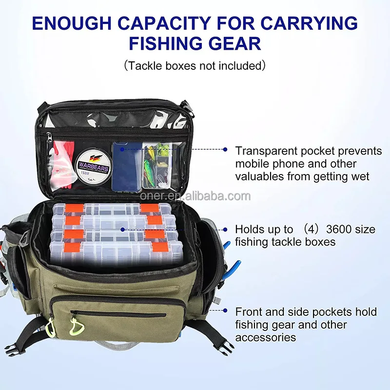 Custom Oxford Fishing Bags Water Proof Large Capacity Fanny Pack with ...