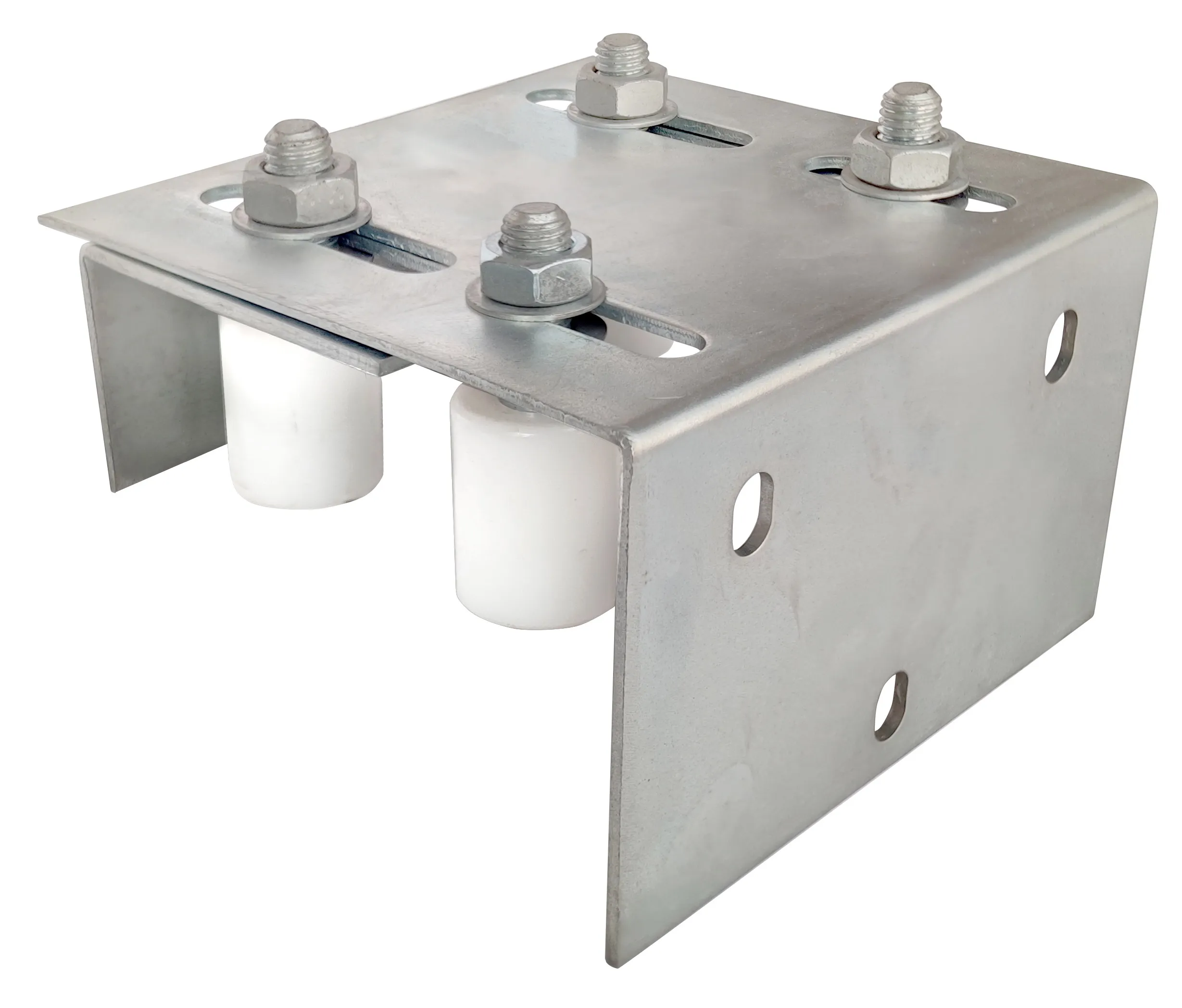 Heavy Duty Adjustable Dual Nylon Roller Slide Gate Guide Roller Bracket ...
