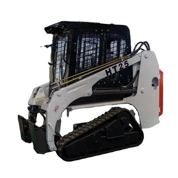 Cabin Skid Loader Ht25 Earthing-moving Machinery Construction Mini Skid ...