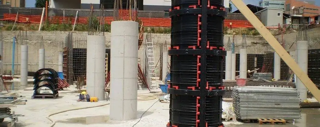 Reusable OEM Concrete Plastic Formwork Column Pillar Mold for Plastic ...