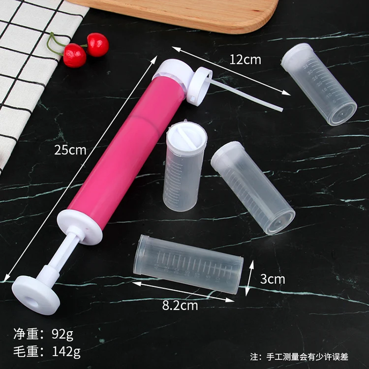 Cake Manual Paint Spray Gun Cake Coloring Duster Spray Tube Plastic ...