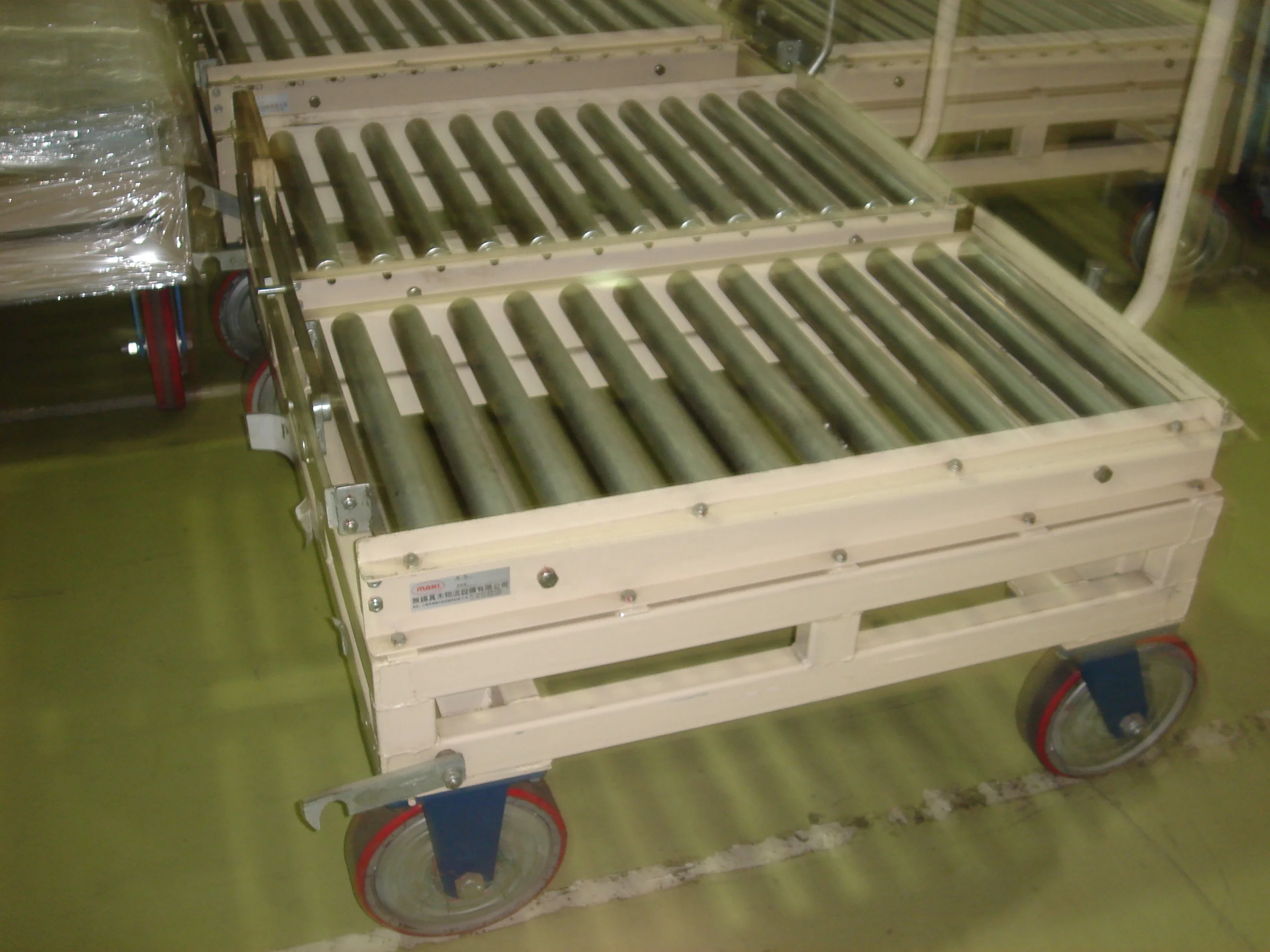 Trolley for Mold Handling - Hand Cart with Roller Conveyor