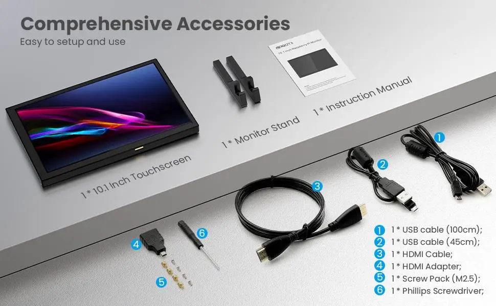 10.1inch 1280*800 Ultra Wide Ips Screen Raspberry Pi 4 Touchscreen ...