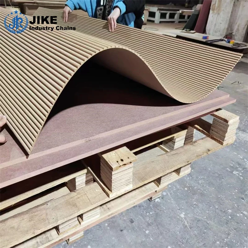 Flexible Bendable Wall Design Wood Board 3D Slat MDF